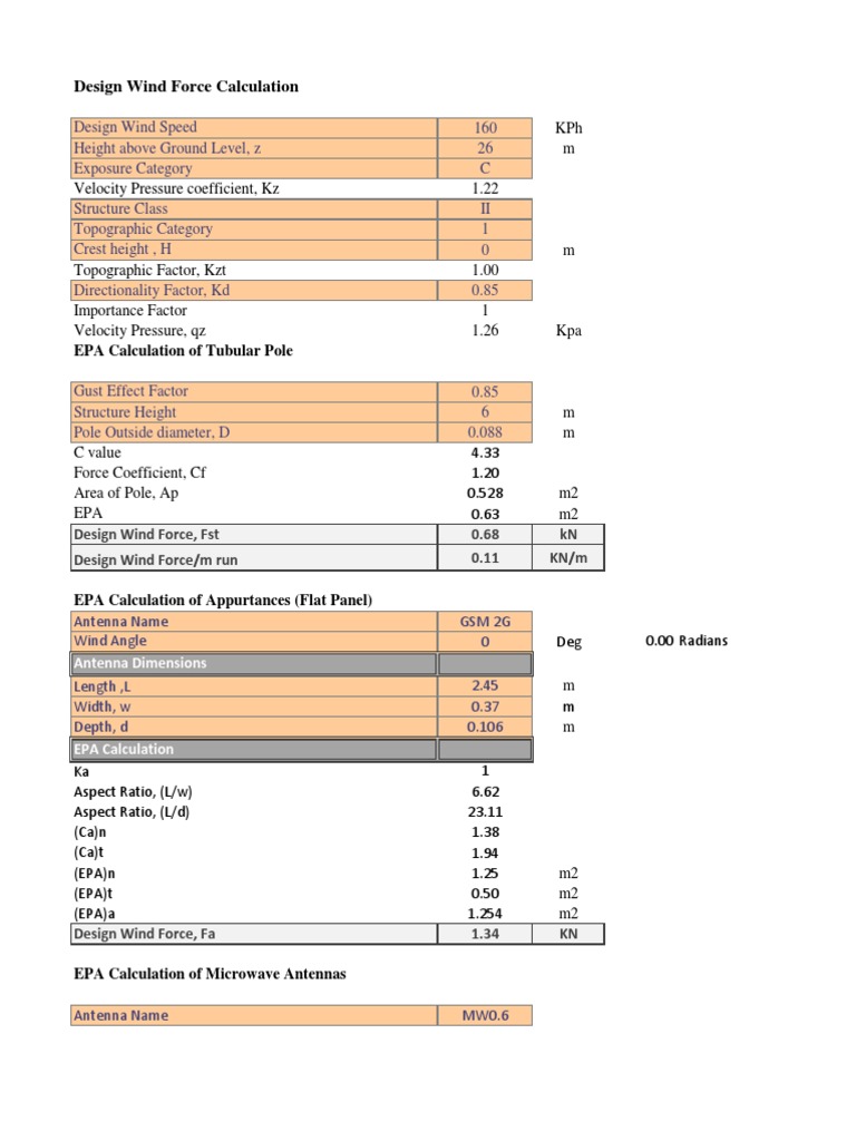 EPA Calculation | PDF | Young's Modulus | Building Engineering