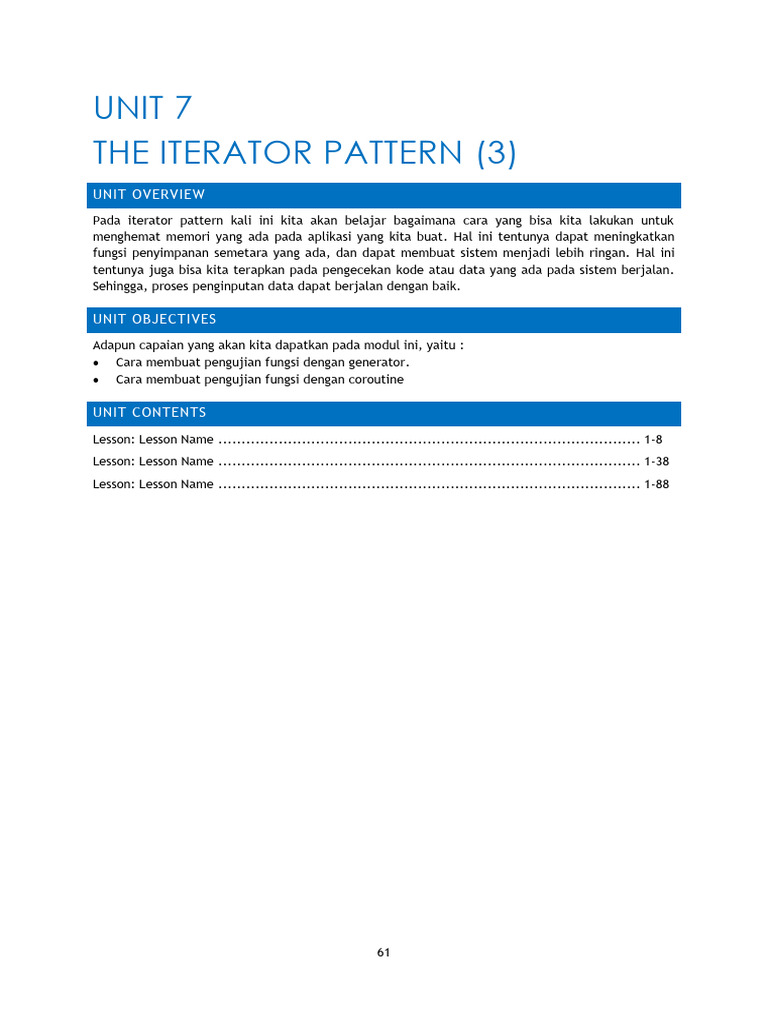 [Pert-07] The Iterator Pattern (3) | PDF