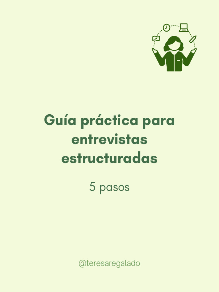 C Mo Realizar Entrevistas Estructuradas | PDF | Sicología | Conceptos ...