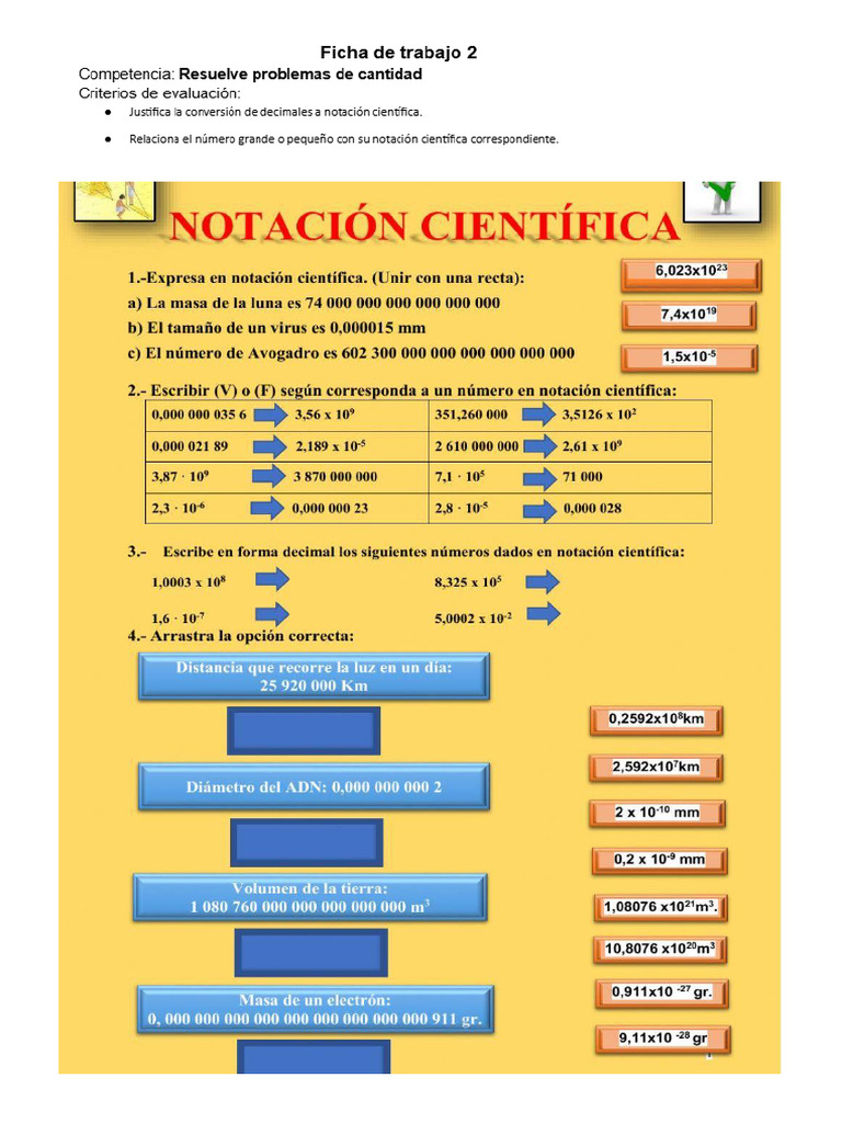 Ficha 2 Notacion Cientifica Pdf