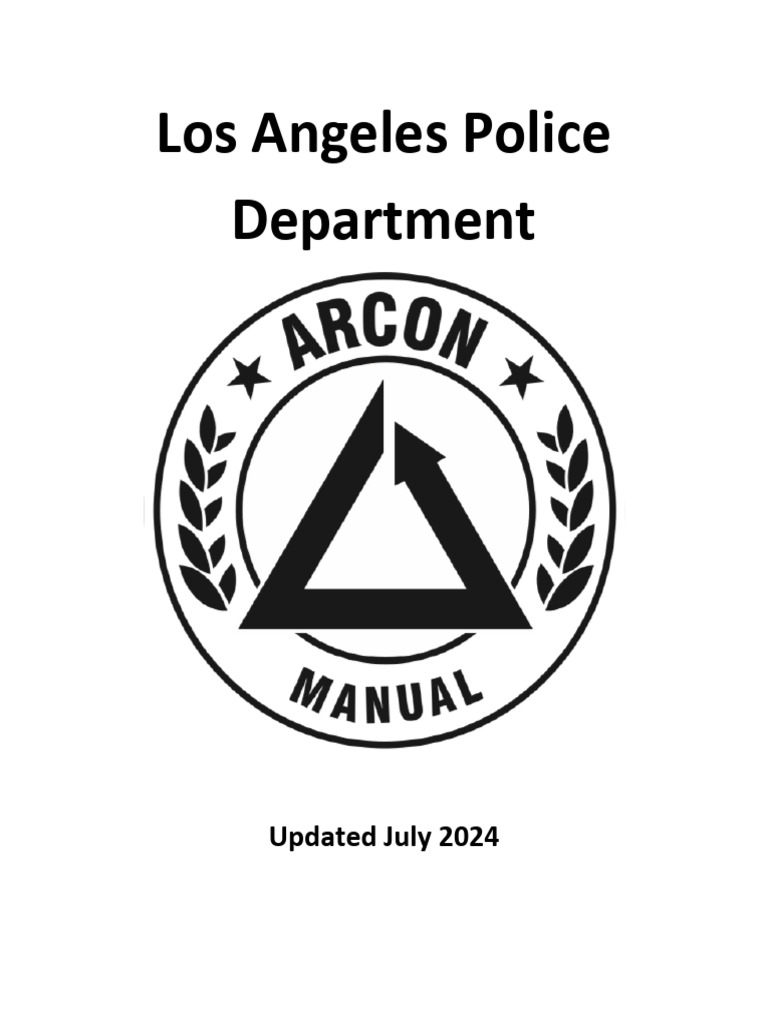 LAPD Tactical De-escalation Guidelines | PDF | Handcuffs