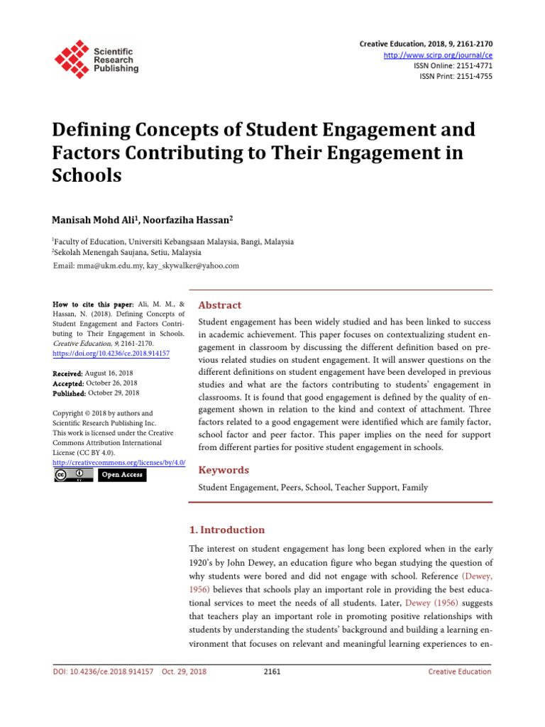 Conceptual Frameworks - Engagement 1 | PDF | Affect (Psychology ...