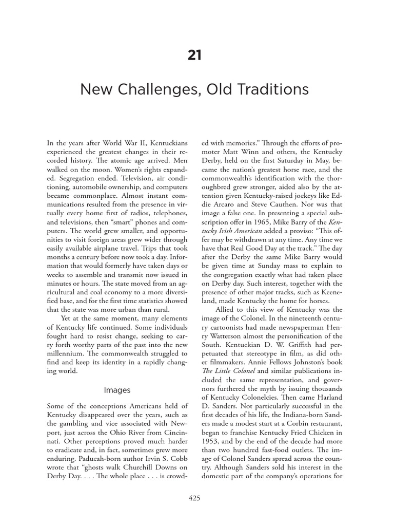 JamesC - Klotterc 2018 21NewChallengesOldTra ANewHistoryofKentucky ...