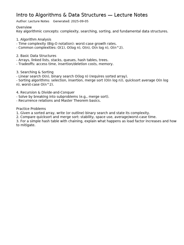 Article 3 Intro To Algorithms | PDF