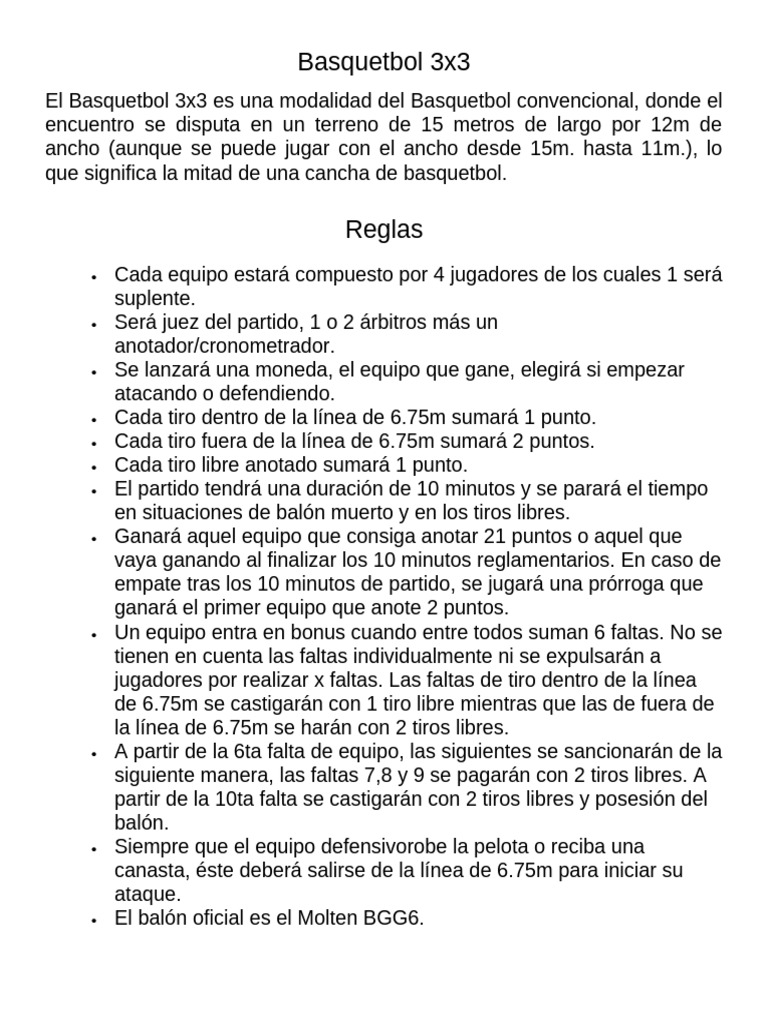 Basquetbol 3x3 Traea de Educacion Fisica | PDF | Deportes de interior ...