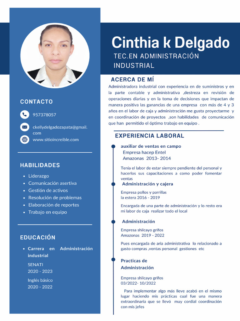 Cv Delgado Zapata Cinthia | PDF