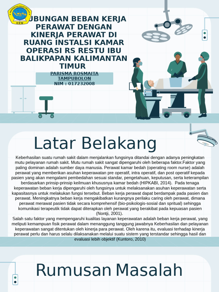 Beban Kerja dan Kinerja Perawat OR RS Restu Ibu | PDF