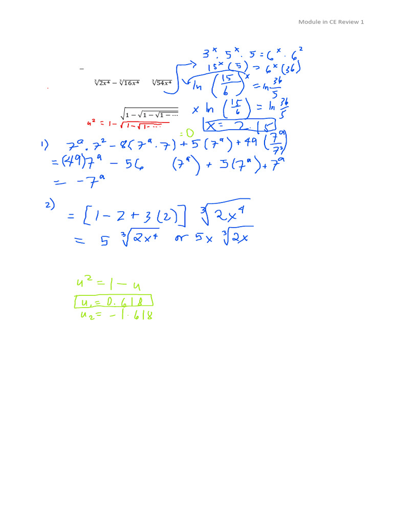 Sample I. Fundamentals of Algebra Notes | PDF