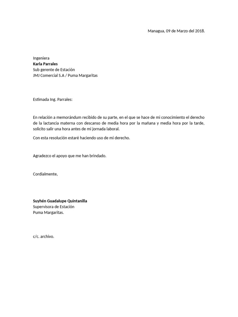 Contestación Carta de Suyhen | PDF