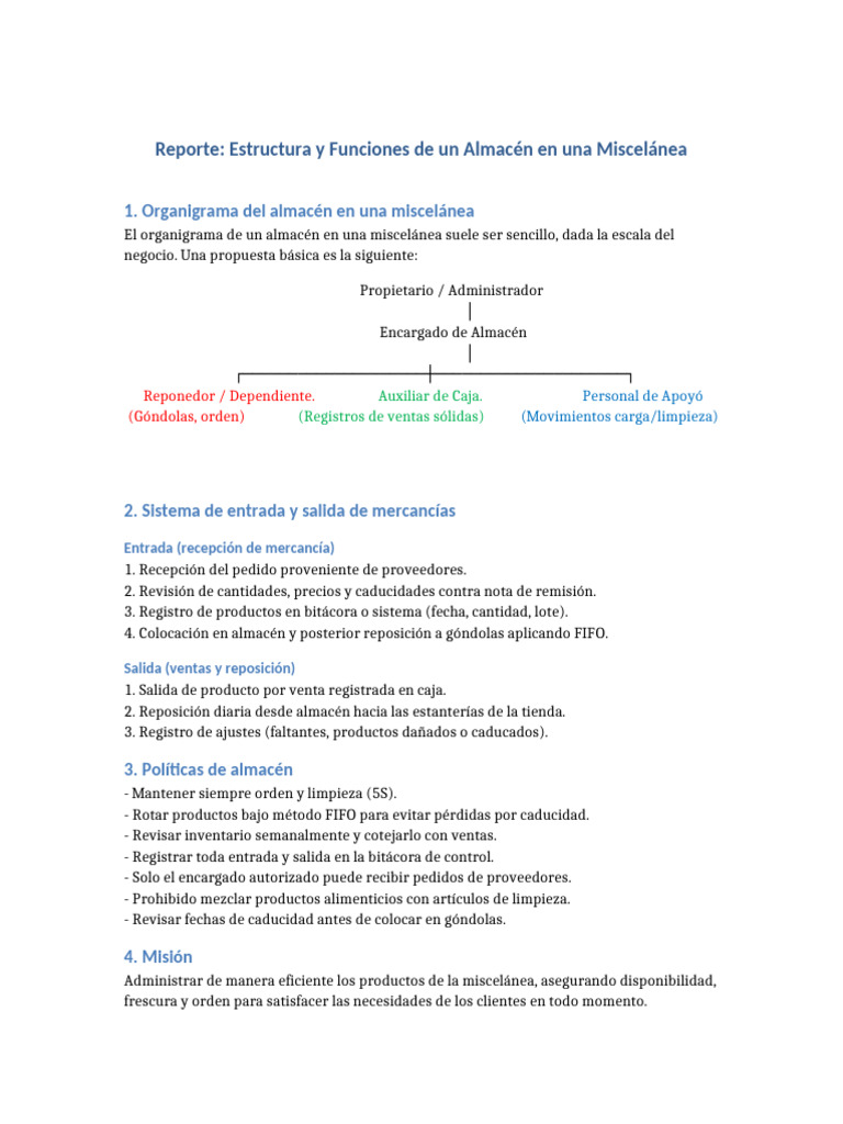 Copia de Reporte_Almacen_Miscelanea don quijote | PDF
