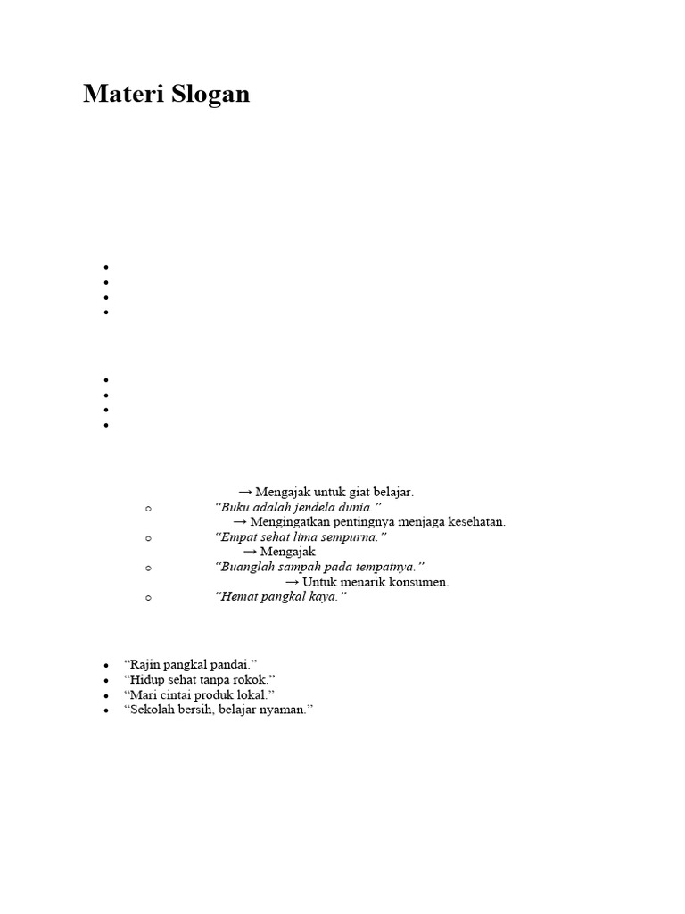 Materi Slogan | PDF