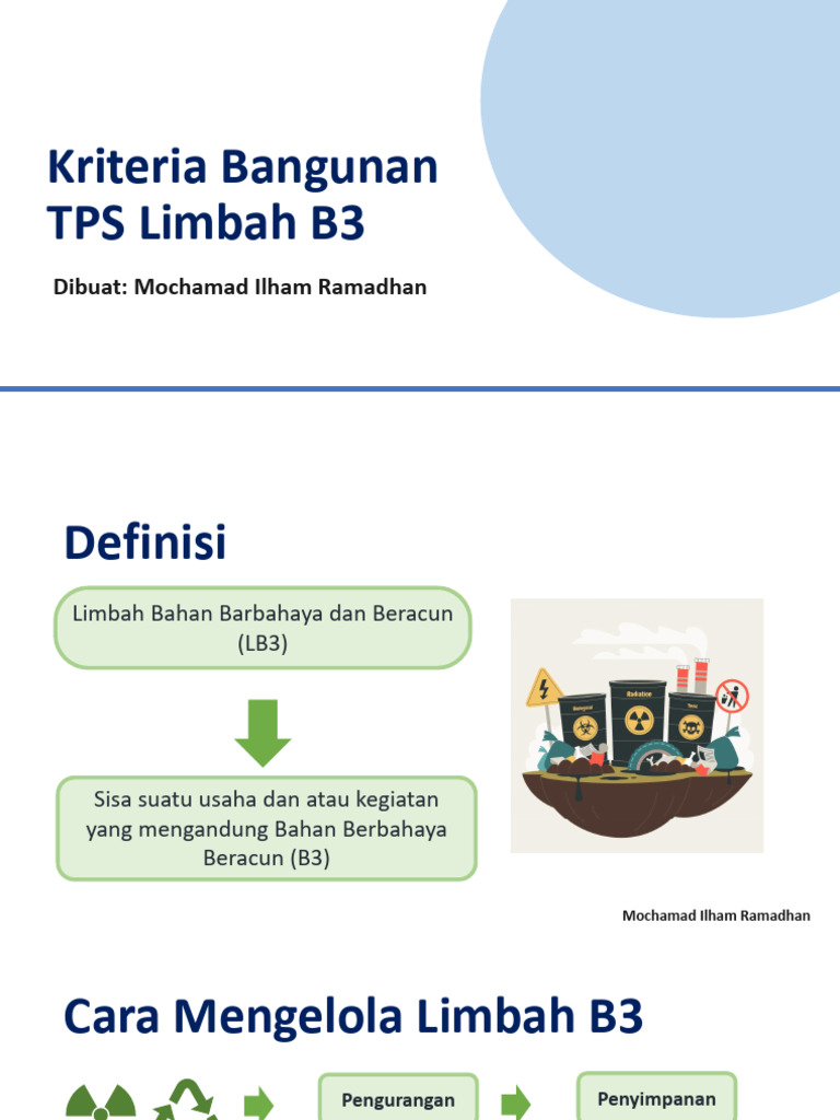Desain TPS untuk Limbah B3 | PDF