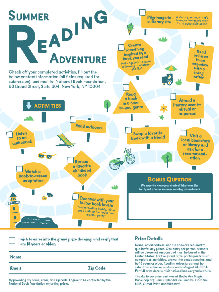 Summer Reading Adventure Contest | PDF