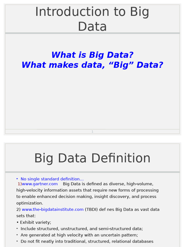 Understanding Big Data: Key Concepts | PDF | Apache Hadoop | Big Data