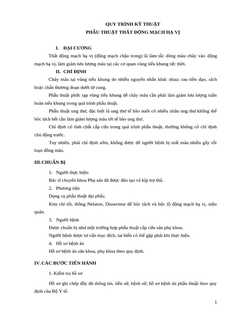 29 QT Phau Thuat That Dong Mach Ha Vi | PDF
