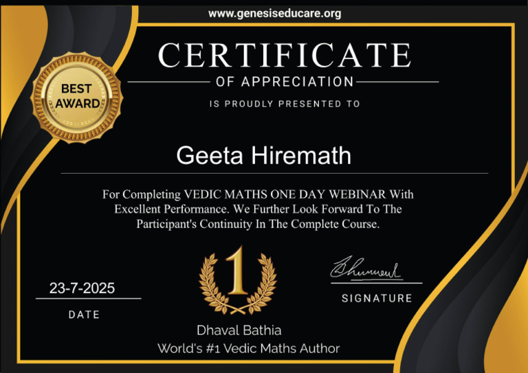 Certificate | PDF