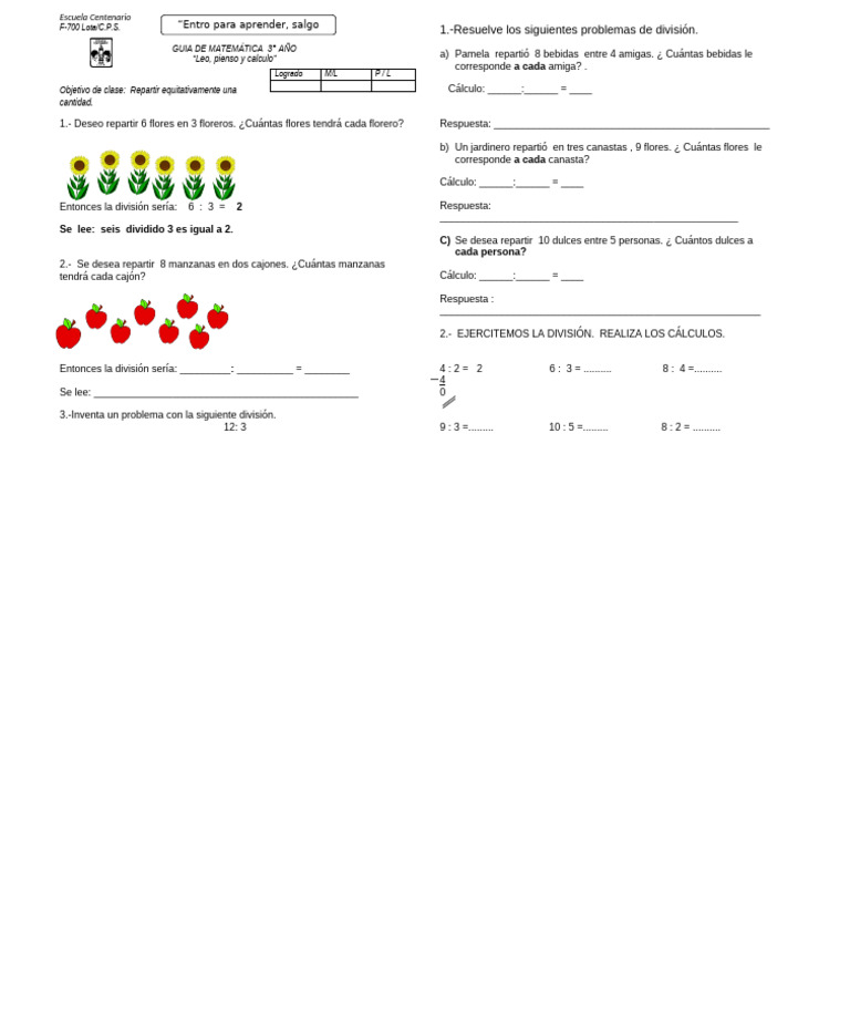 Divisiones SIMPLES | PDF