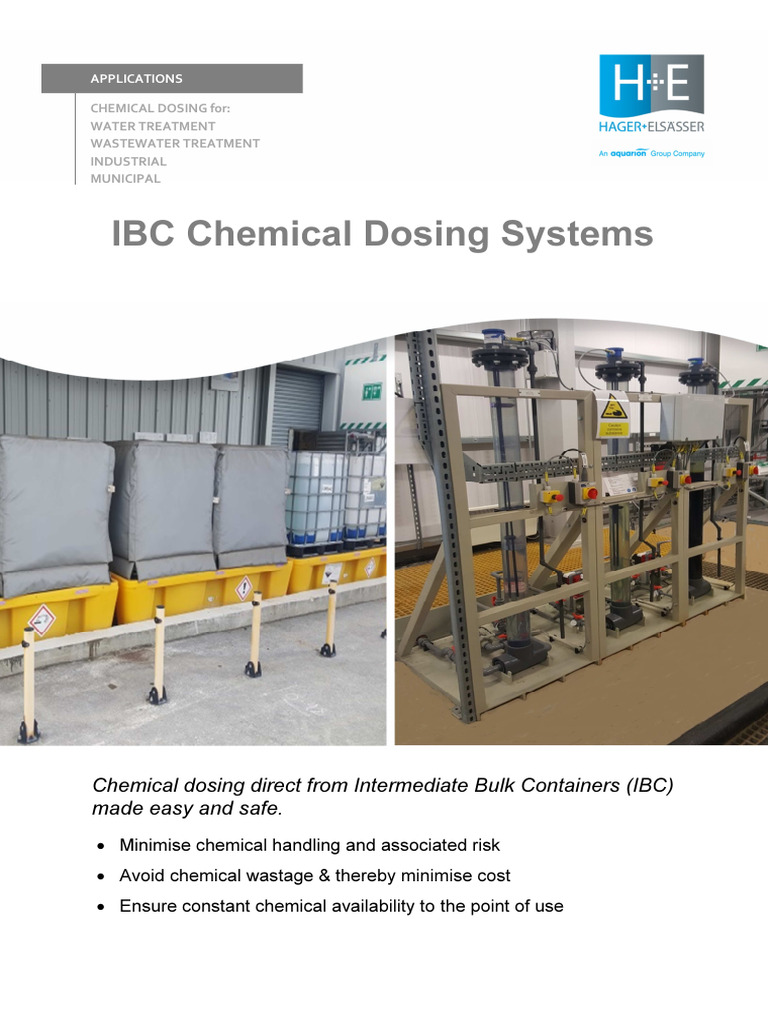 IBC Chemical Dosing Systems: Chemical Dosing Direct From Intermediate ...