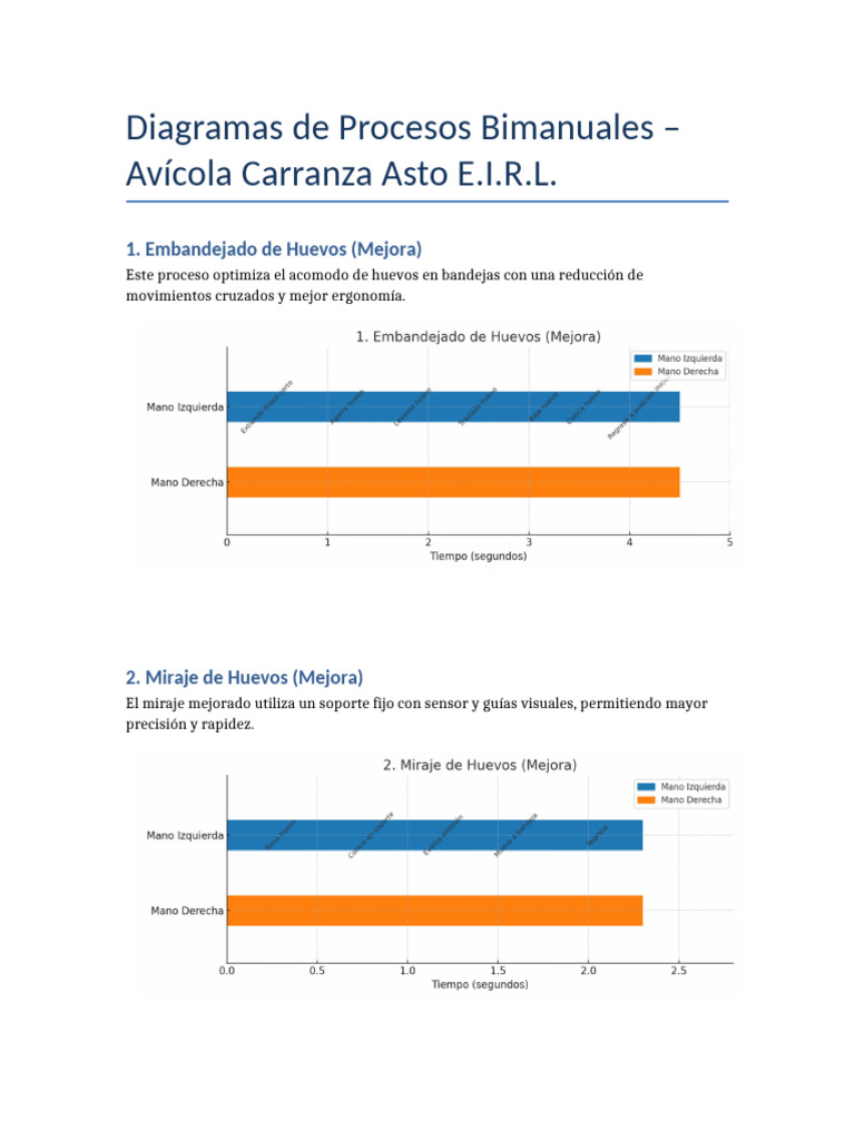 Diagramas Bimanuales Avicola Carranza | PDF