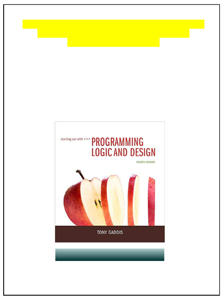 Test Bank for Starting Out with Programming Logic and Design 4th ...