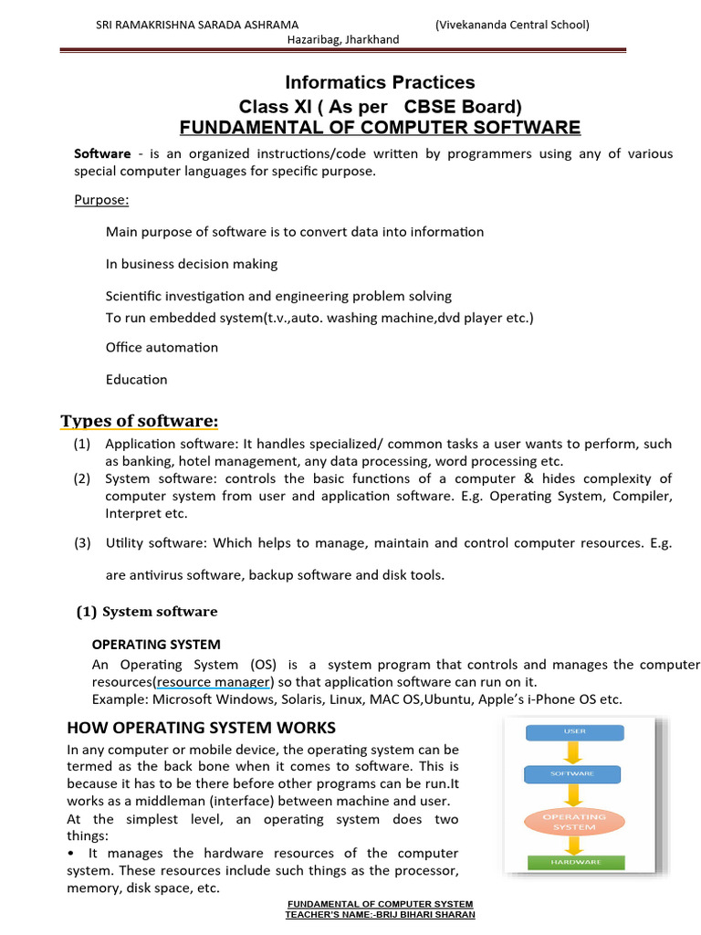 Fundamental of Computer Software | PDF | Operating System | Process (Computing)