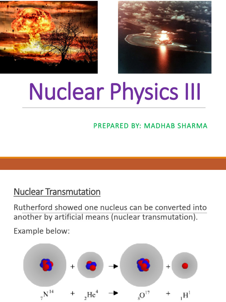 Nuclear Physics: Fission, Fusion, and Reactions | PDF | Nuclear Physics ...
