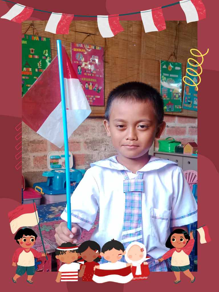 Merah Dan Putih Hari Kemerdekaan Indonesia A4 Dokumen - 20250820 ...