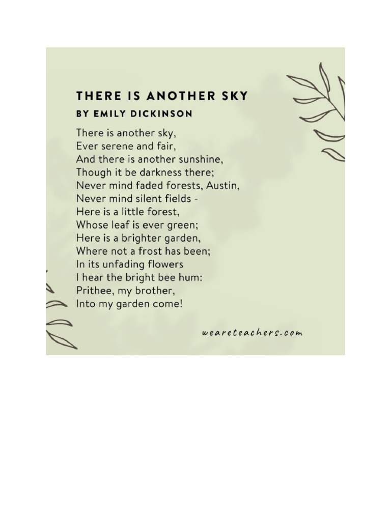 There Is Another Sky | PDF