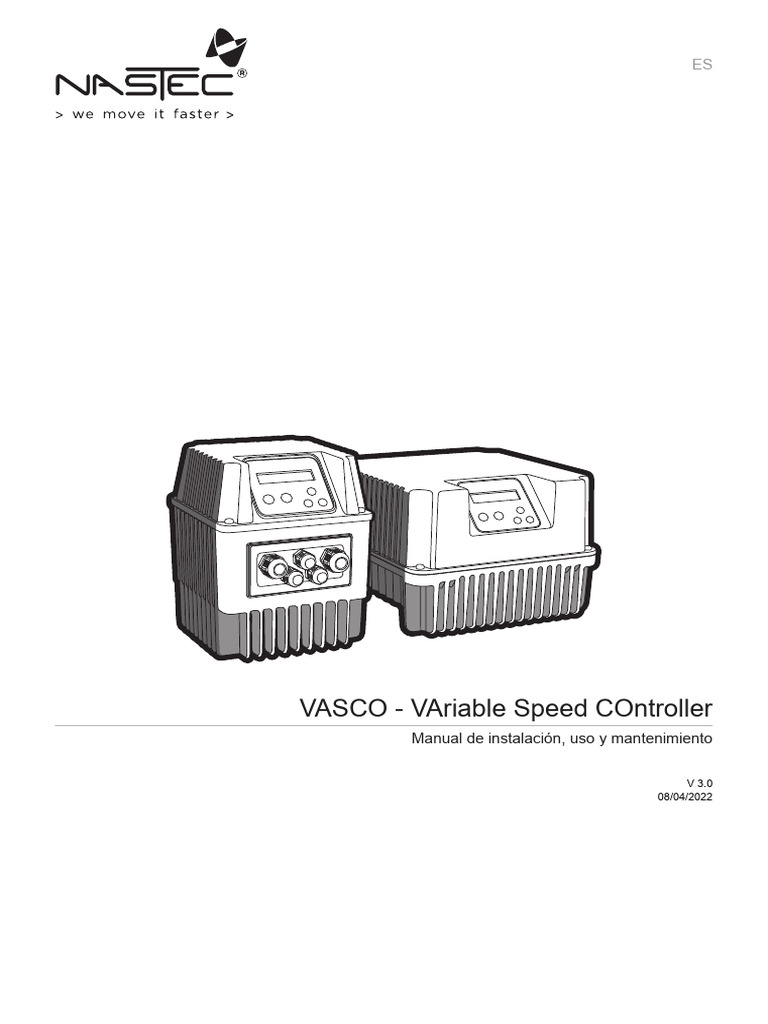 Vasco - Variable Speed Controller: Manual de Instalación, Uso Y Mantenimiento | PDF ...