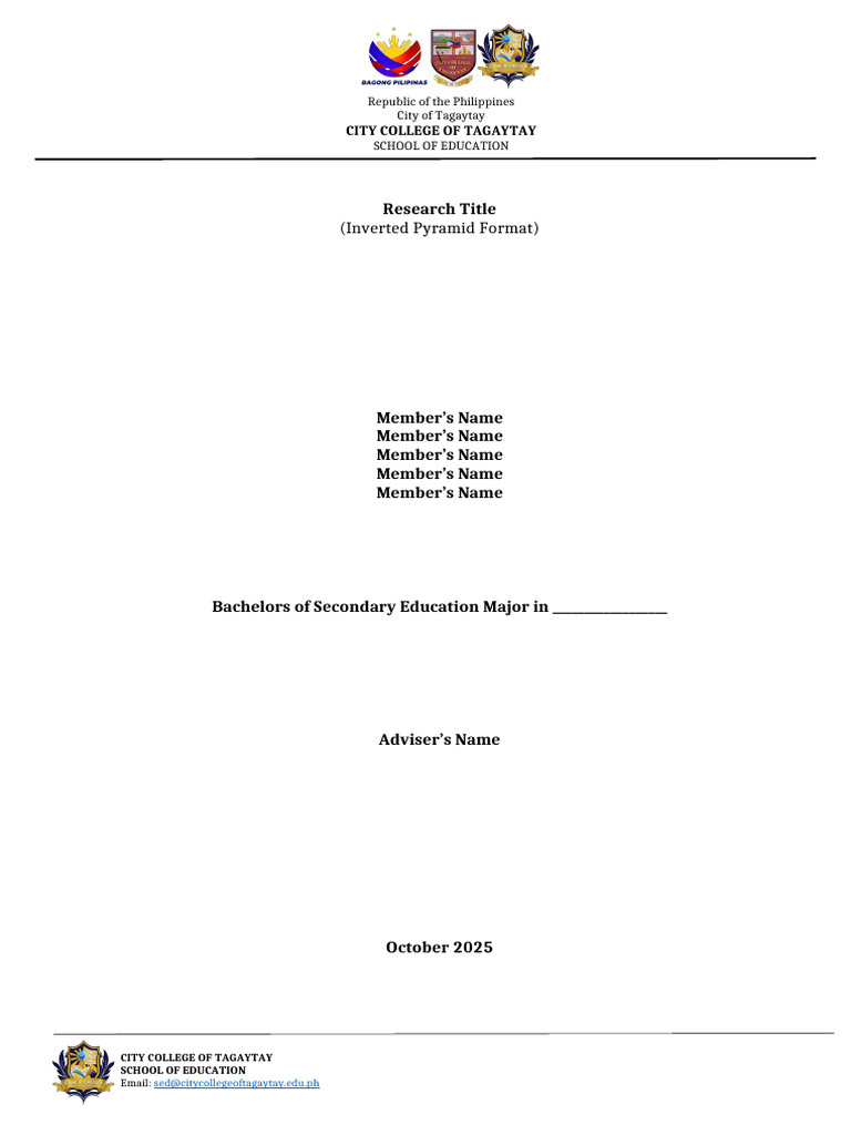 Sed - Title Defense Template | PDF