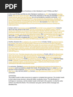 Of Mice and Men Mind Map Graphic Organizer Paragraph | PDF ...