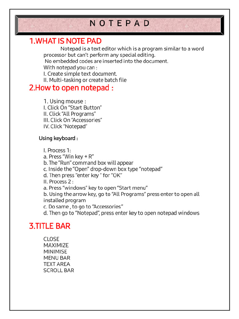Note Pad Note | PDF