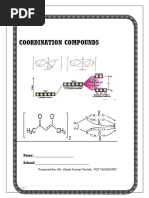 Coordination Compounds JEE Notes | PDF