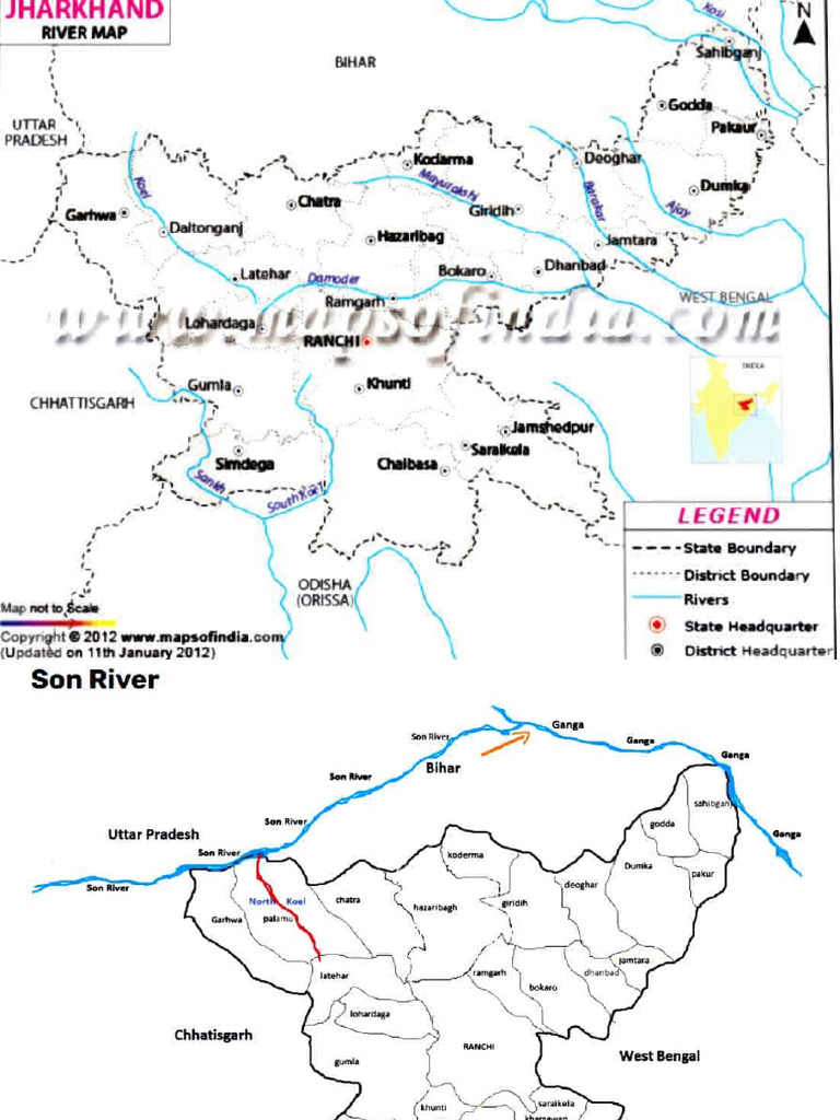 Dhanbad River and Surrounding Areas Map | PDF