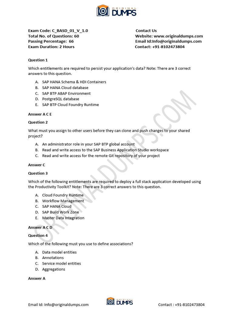 C_BASD_01 Exam Questions & Answers | PDF