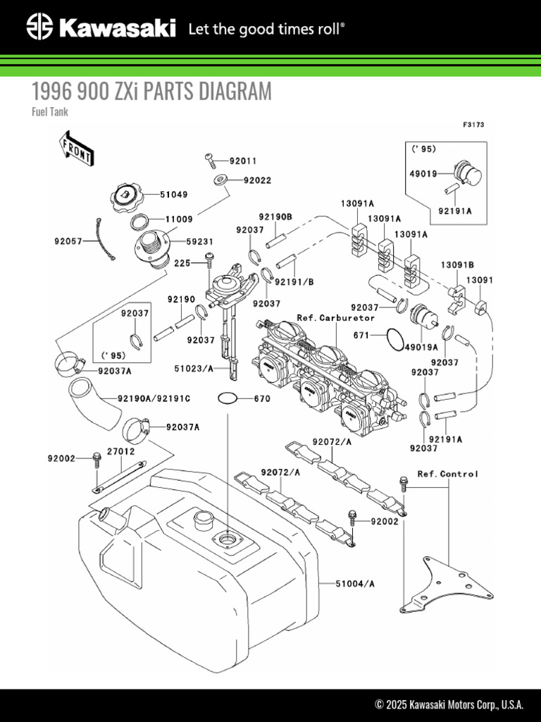 1996 900 ZXi Fuel Tank | PDF