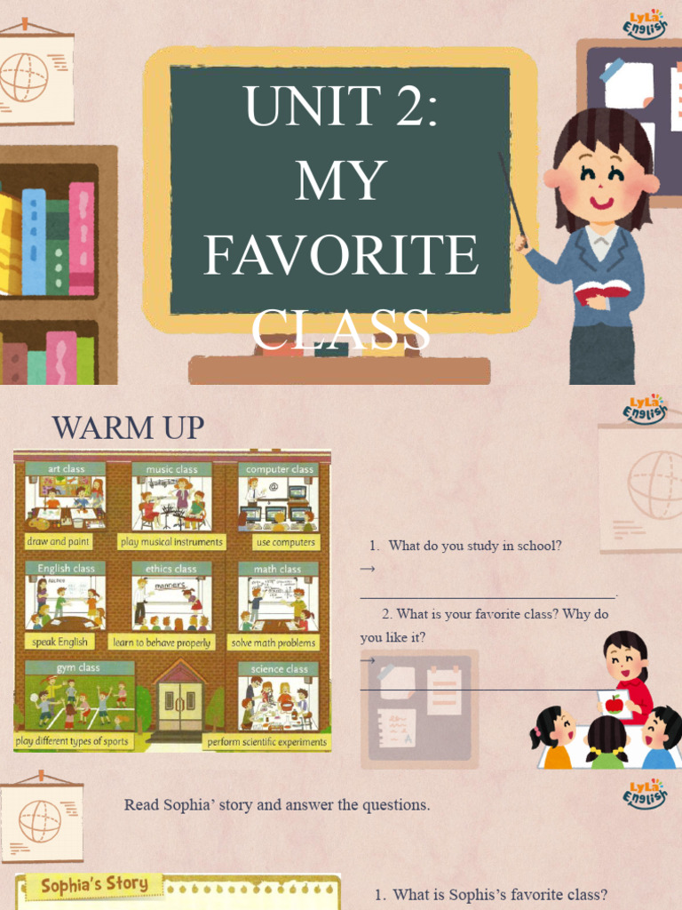 Unit 2 My Favorite Class | PDF