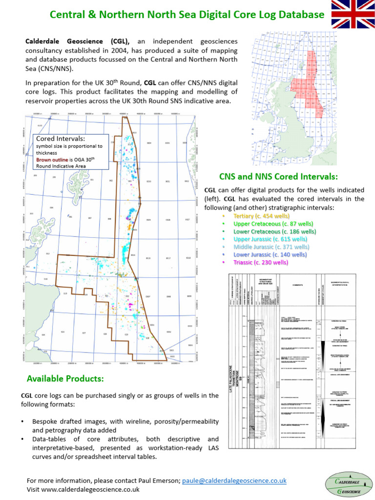 UK - CNS-NNS - Digital Core Log Database | PDF | Earth Sciences | Geology