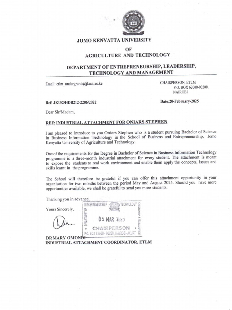 Attachment Letter | PDF