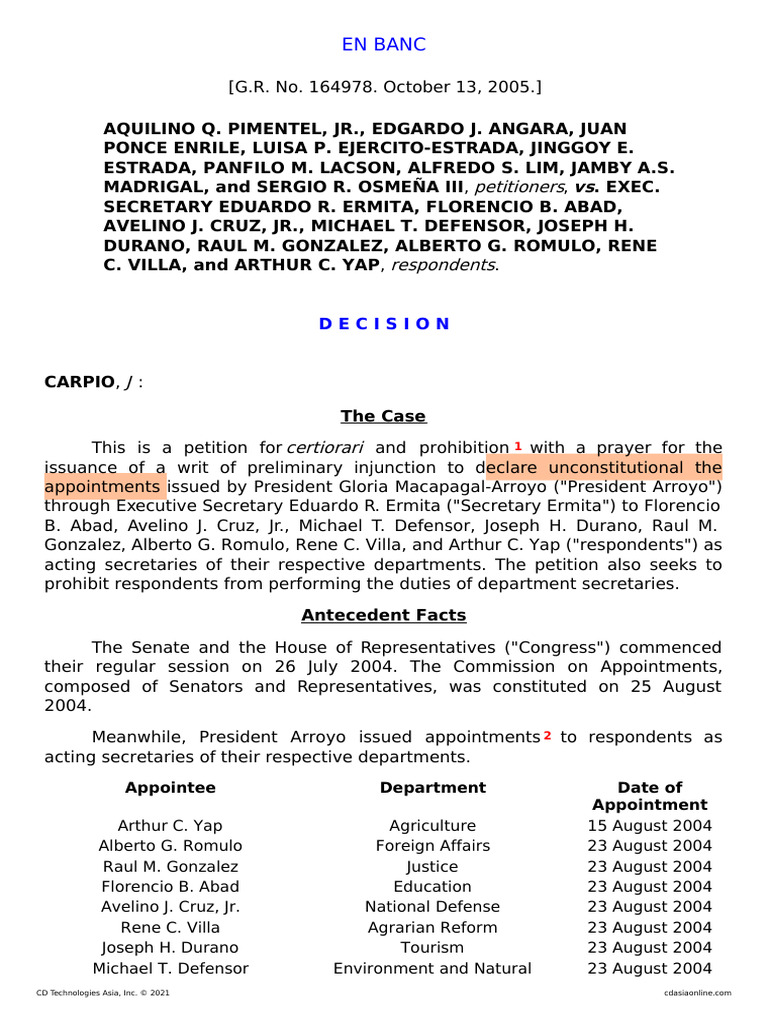 33 Pimentel - Jr. - v. - Ermita20210501-12-1x5d7yn | PDF | United ...
