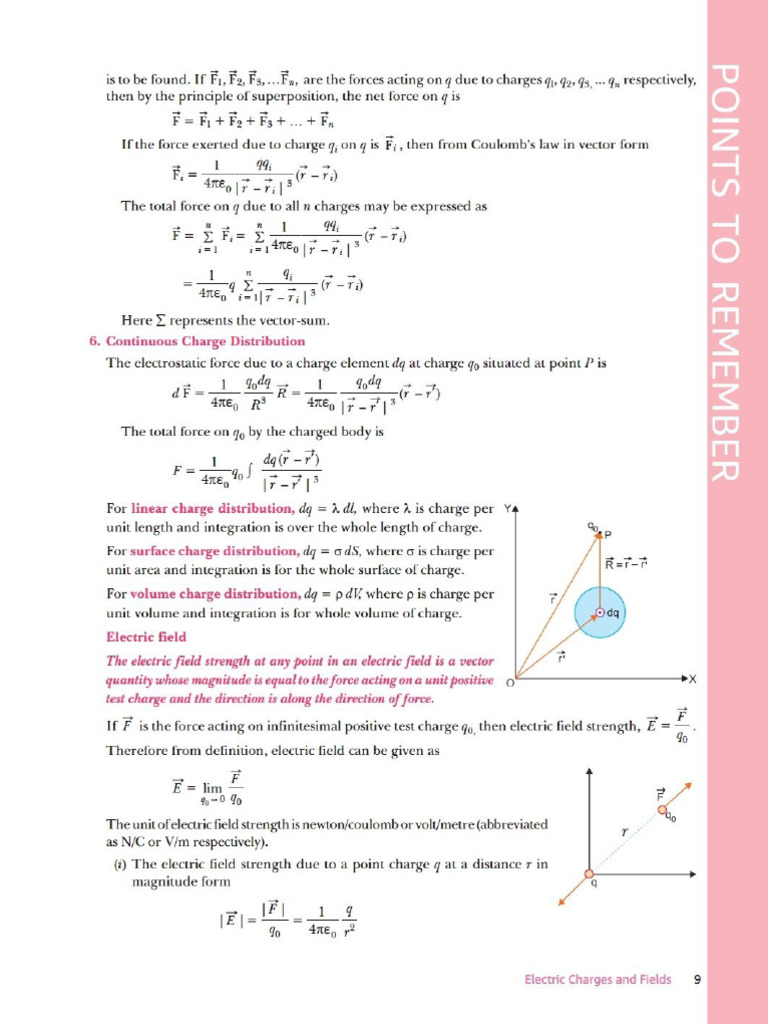 Electric Charge and Field PDF Imp Board Material | PDF | Electric Field ...