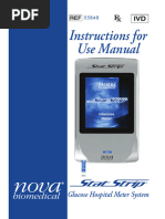 Nova Stat Strip Glucometer CIB 06-24SS Updated Disinfection ...