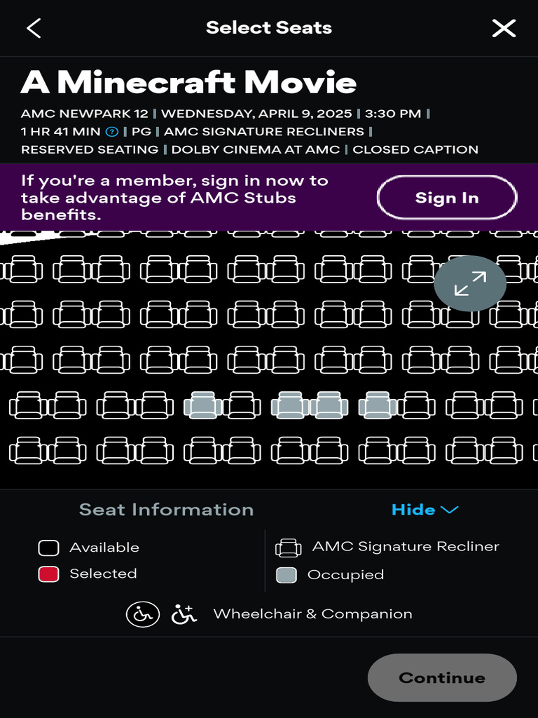 Minecraft Movie Showtimes & Seating | PDF