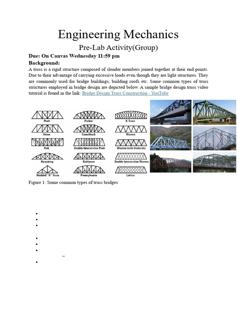 Types of Truss Structures in Design | PDF