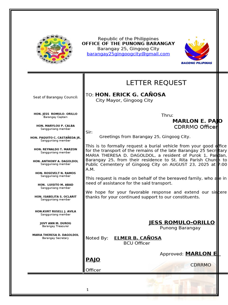 2025-Cdrrmo Cadaver of Rowena Cafe Pajo | PDF