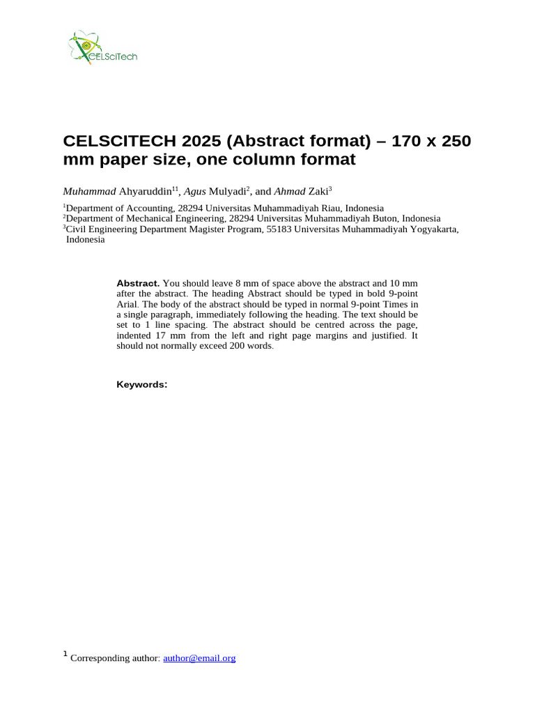 Abstract Celscitech 2025 | PDF