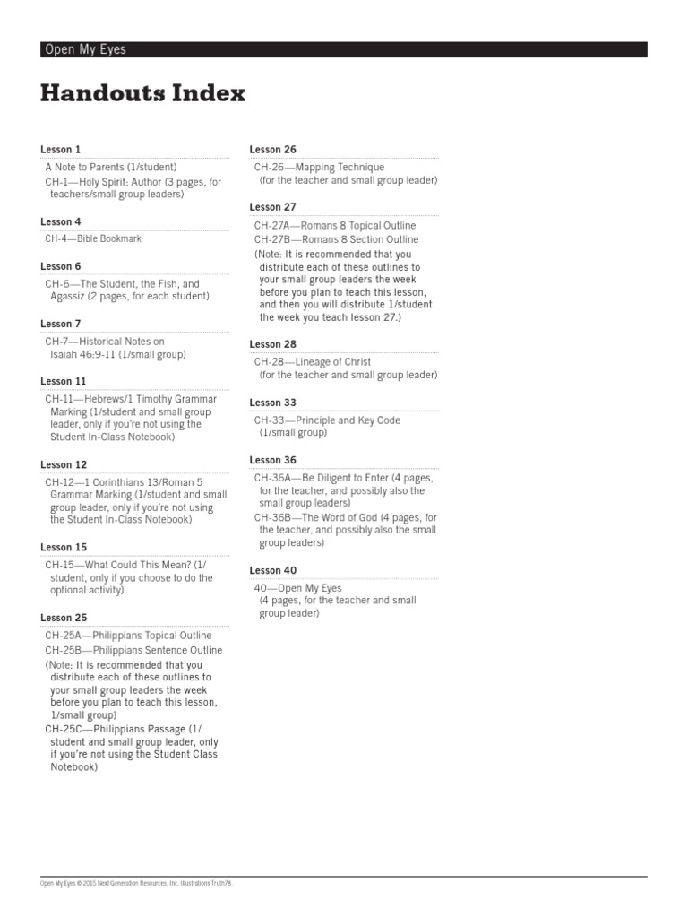 Bible Study Curriculum for Youth | PDF | Bible | Revelation