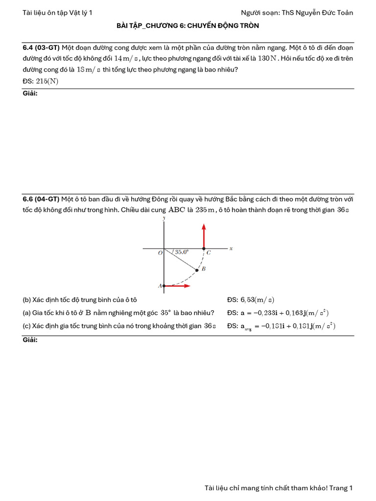 05.2 - BT Chương 6 | PDF