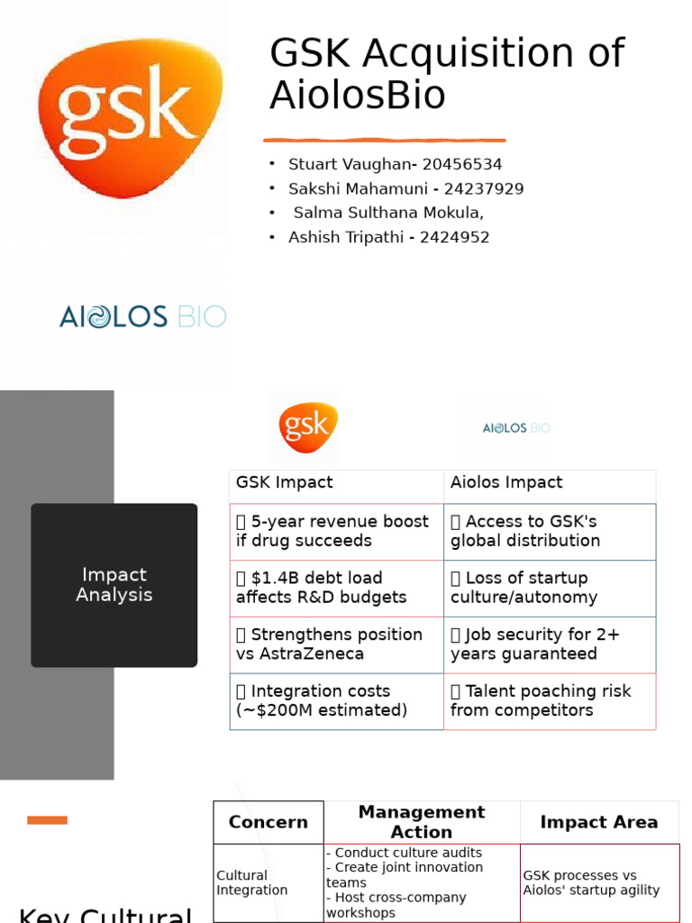 GSK Aiolos | PDF | Employee Retention | Risk