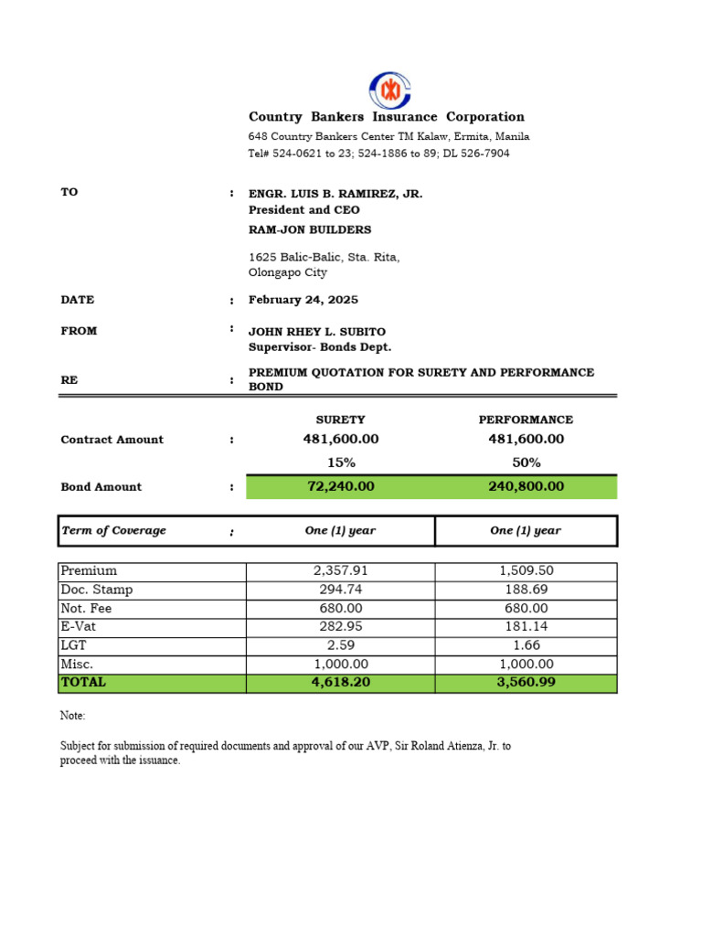 Premium Quotation | PDF